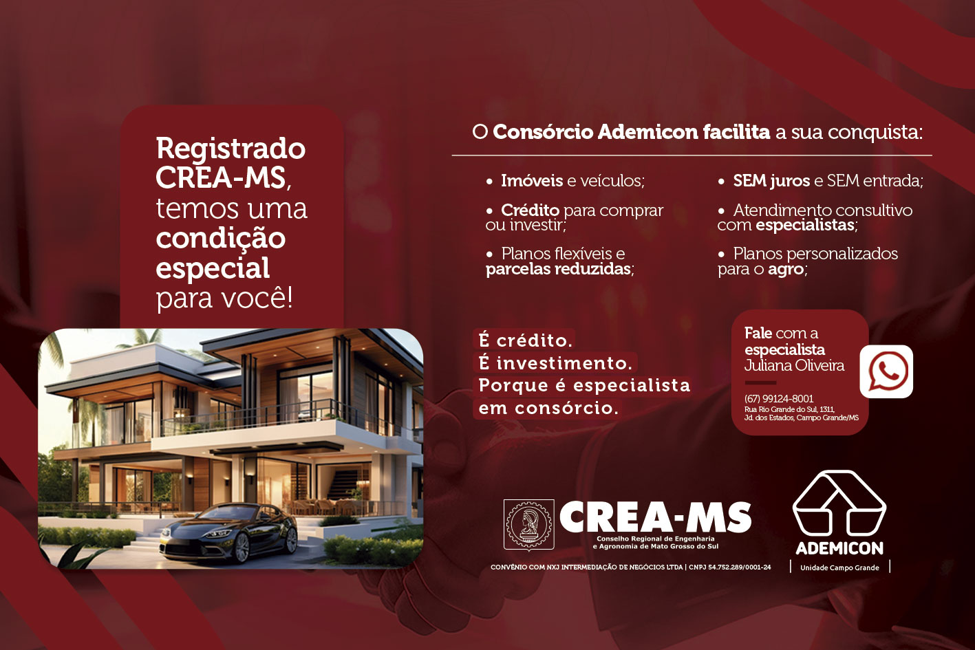 Parceria entre Crea-MS e Ademicon traz benefícios para profissionais ...
